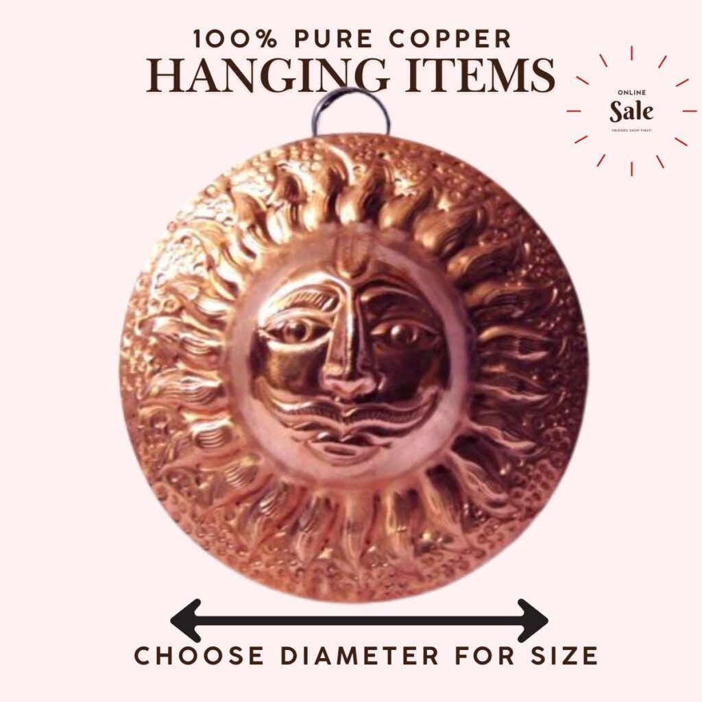 Surya in 100% Pure Copper For Outdoor Hanging - Sanskar gallery®