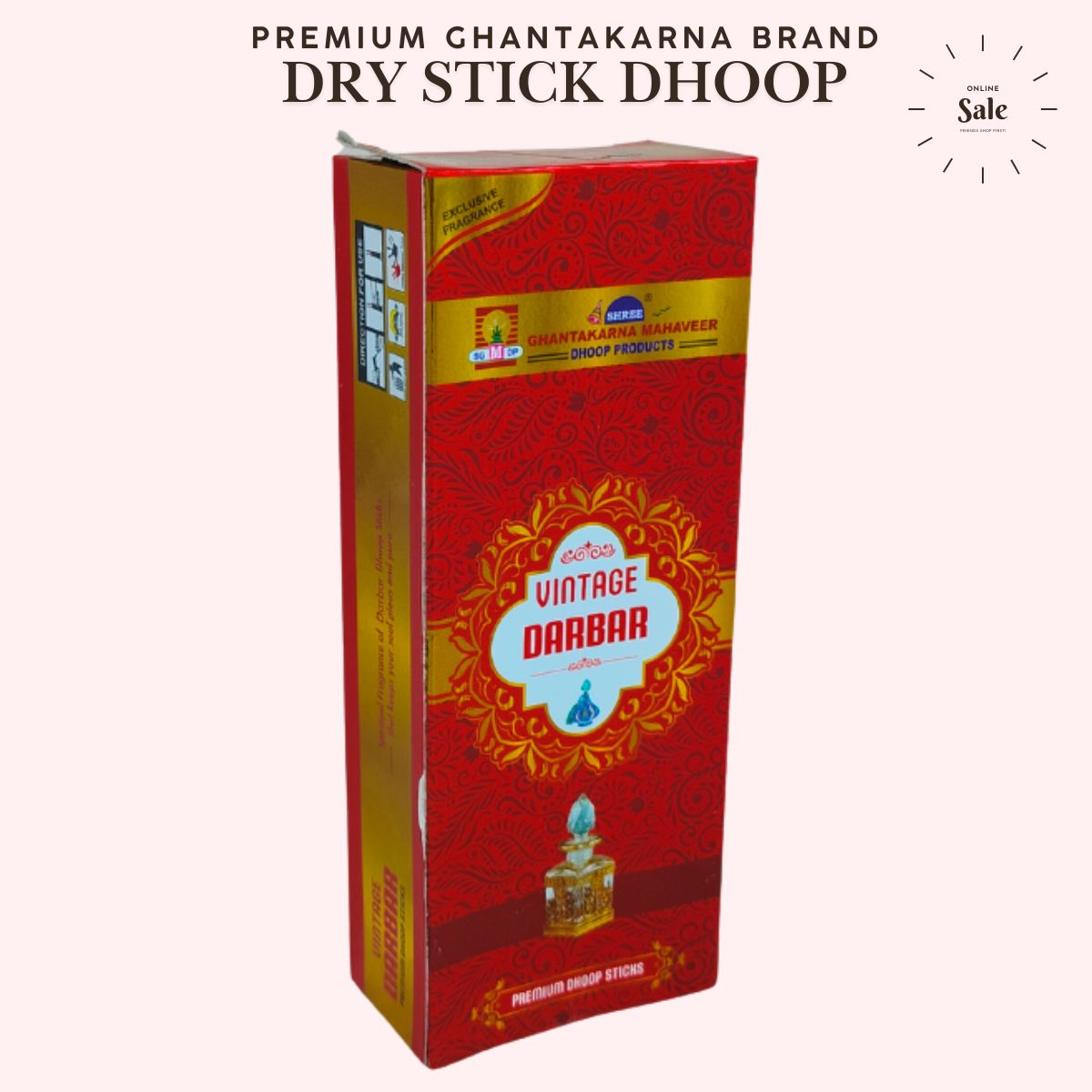 Vintage Darbar Dry Stick Dhoop By Ghantakarna - Sanskar Gallery™